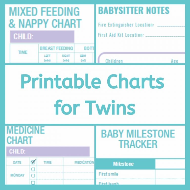 Printable charts for twins | Twin Charts | Twinfo